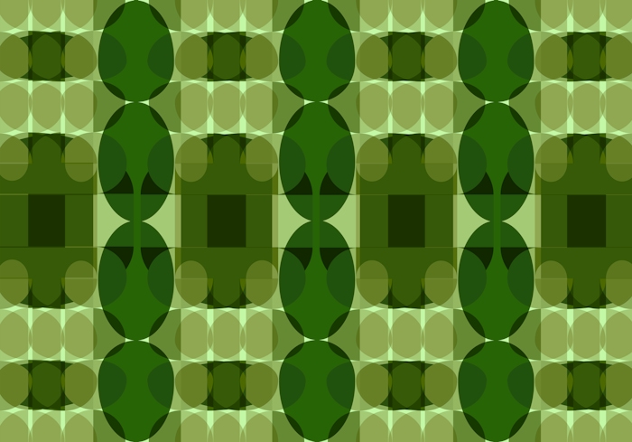 70s Green Geo Wallpaper | happywall.com