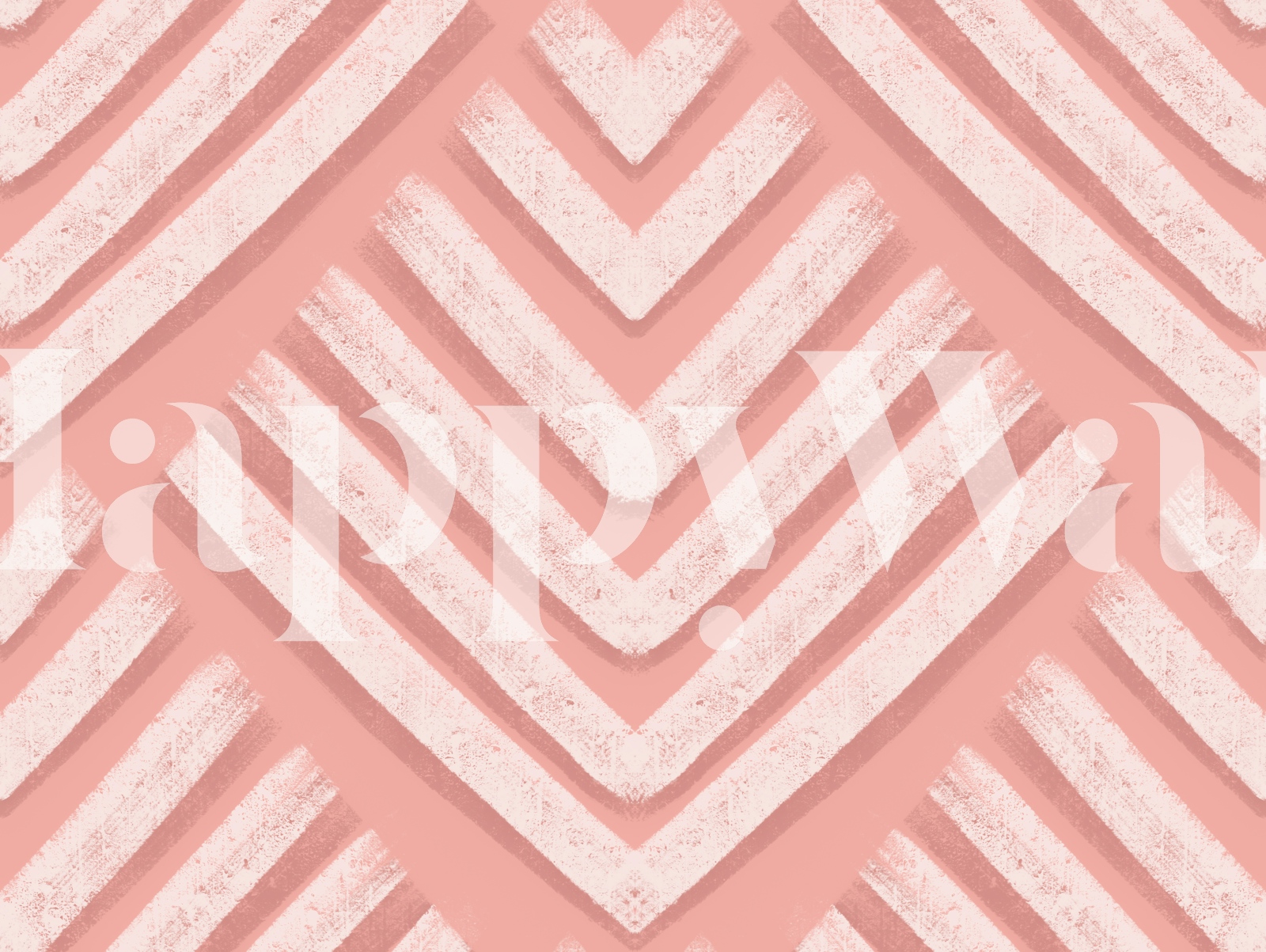 Boho Pastel Pink Geometric Wallpaper
