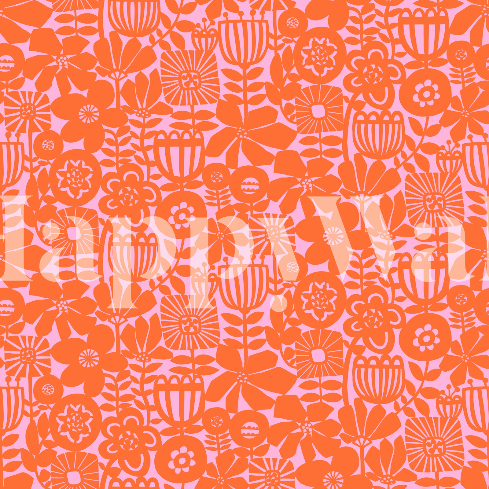 Cut Out Mod Art Florals - Happywall.com