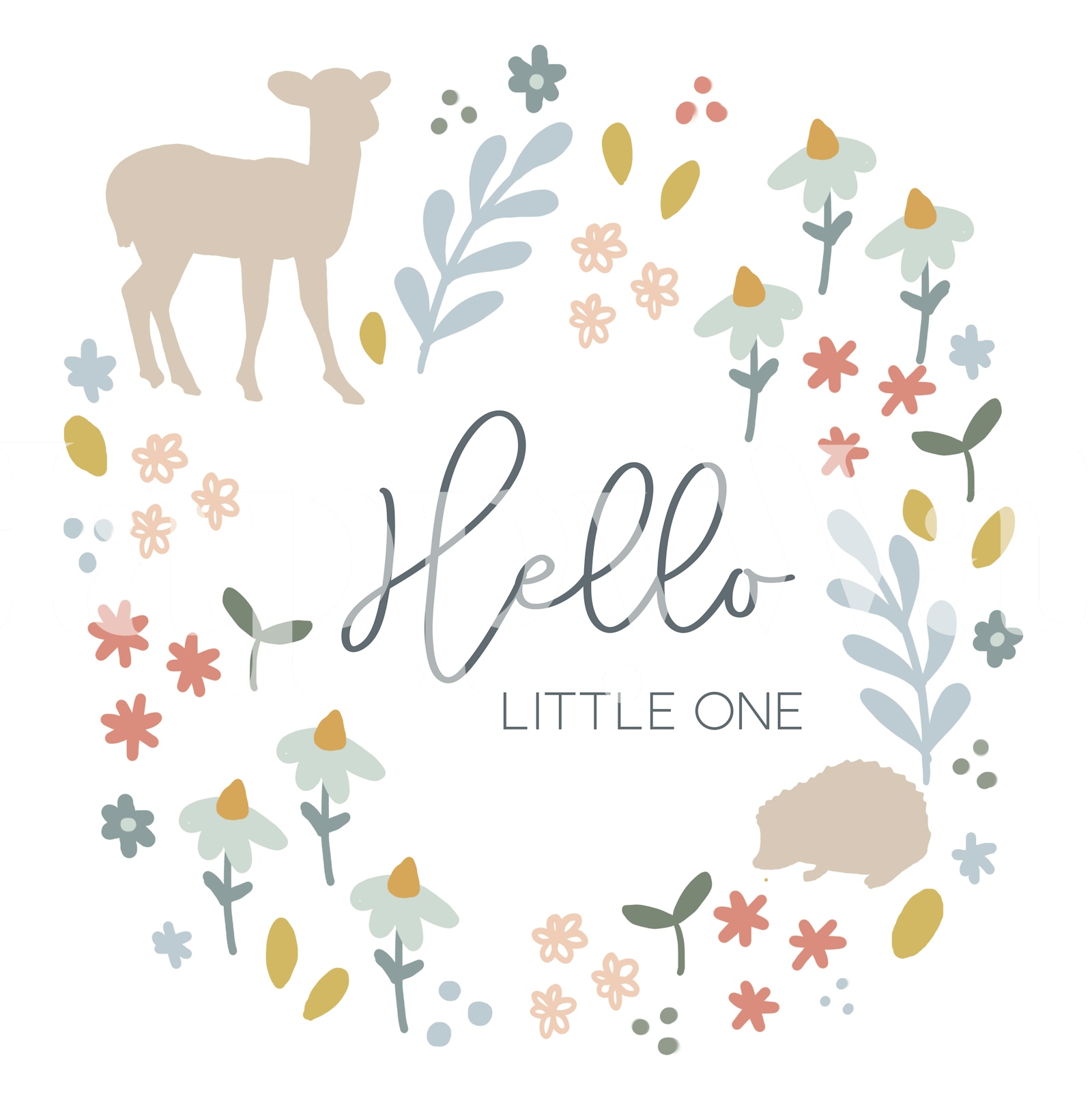 Cute Nursery Floral Wallpaper