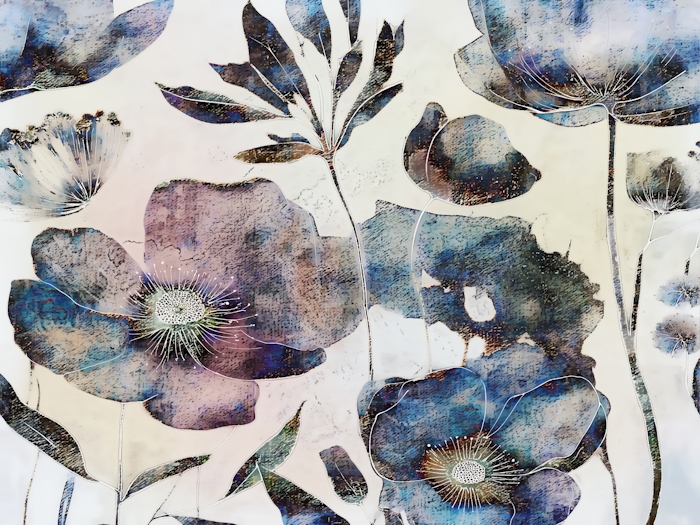 Washed Wabi Sabi Flowers - Happywall