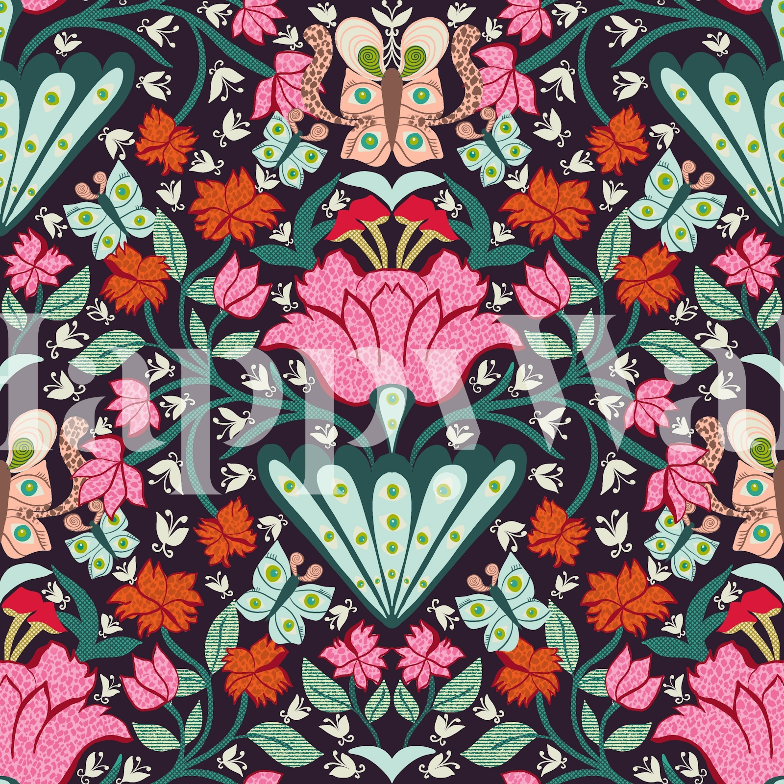 Surreal Botanical Wallpaper - Happywall