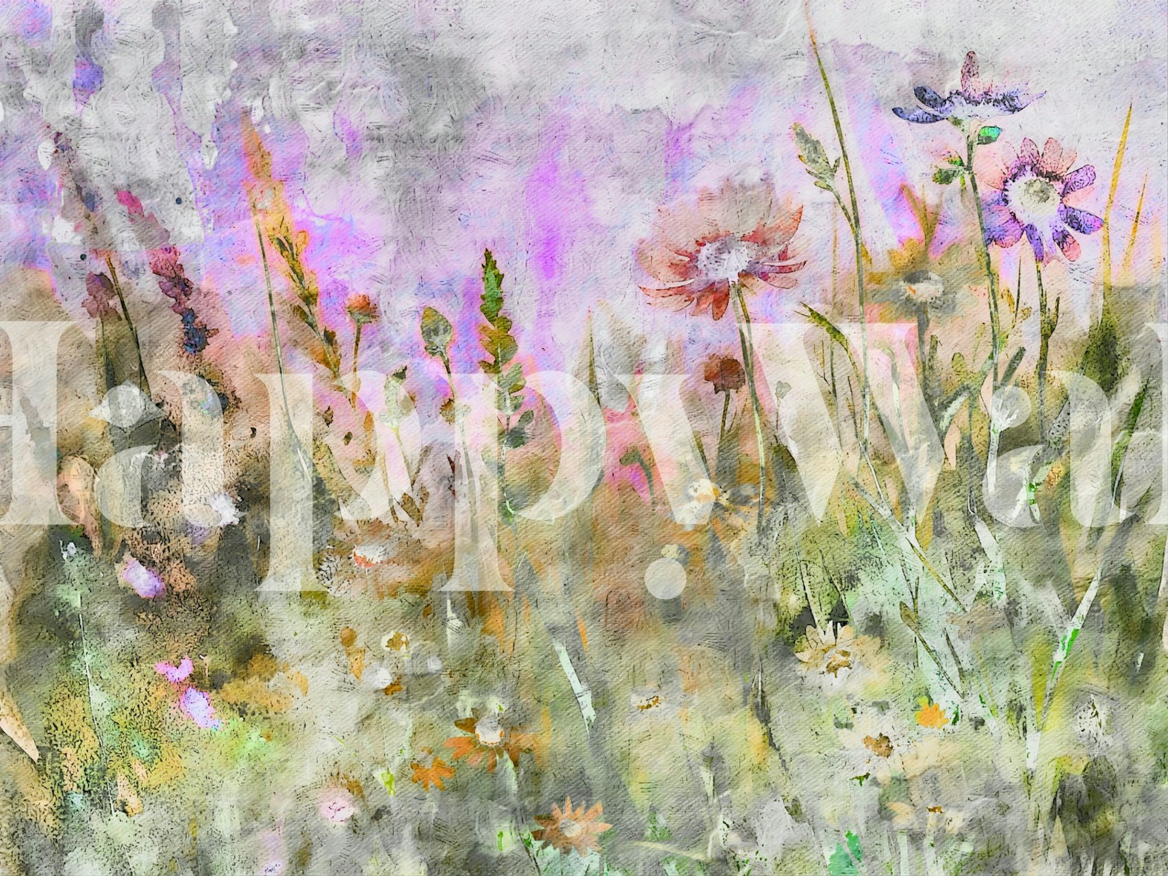 Watercolor Wildflowers Art - happywall.com