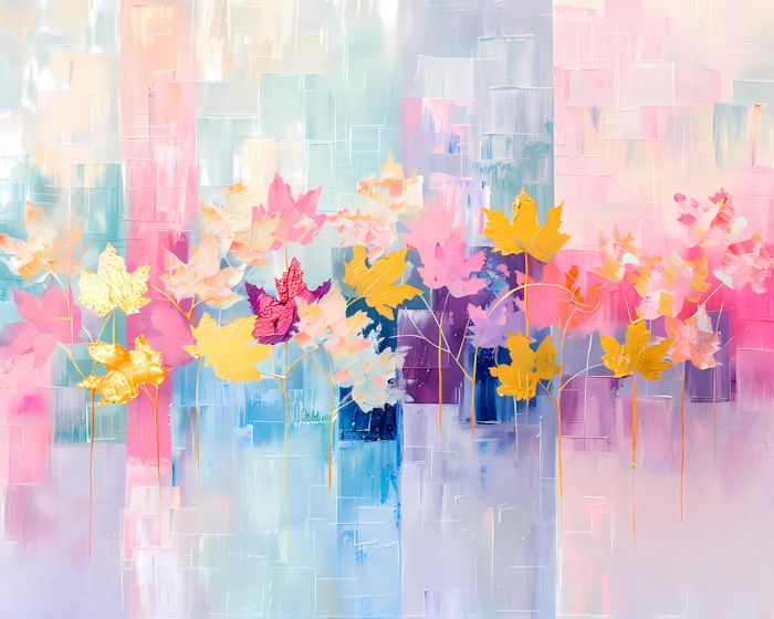 Colorful Floral Abstract Wallpaper for Home Decor