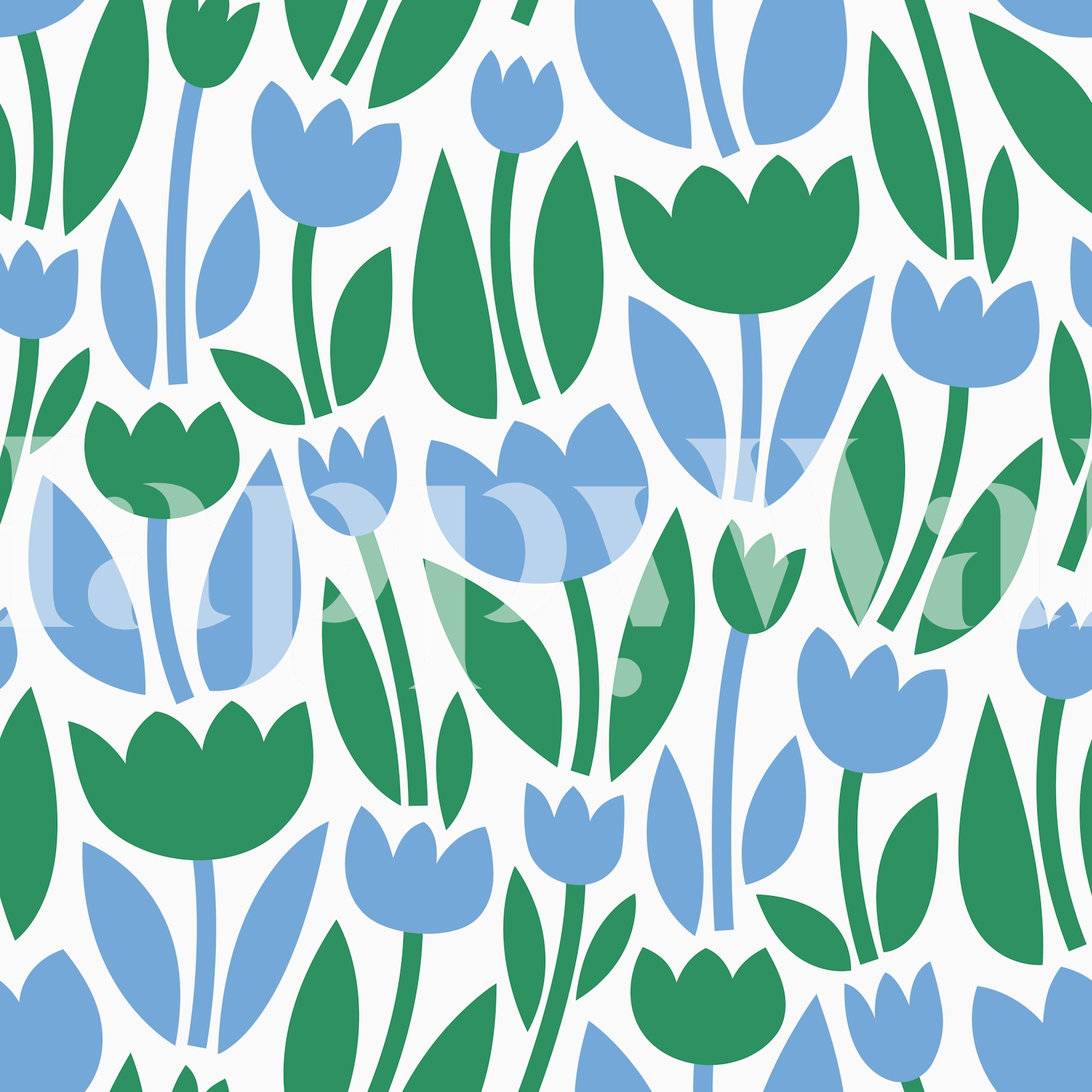 Dancing Tulips Wallpaper | happywall.com