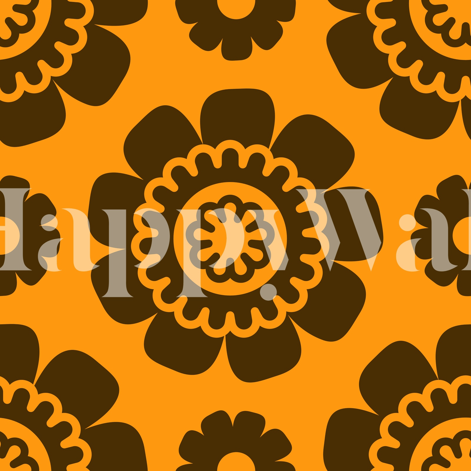 Simple Daisy Flowers Pattern - Happywall