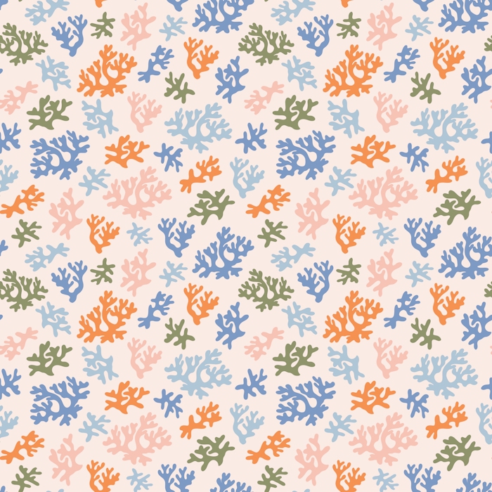 Coral reef - peach Wallpaper | happywall.com