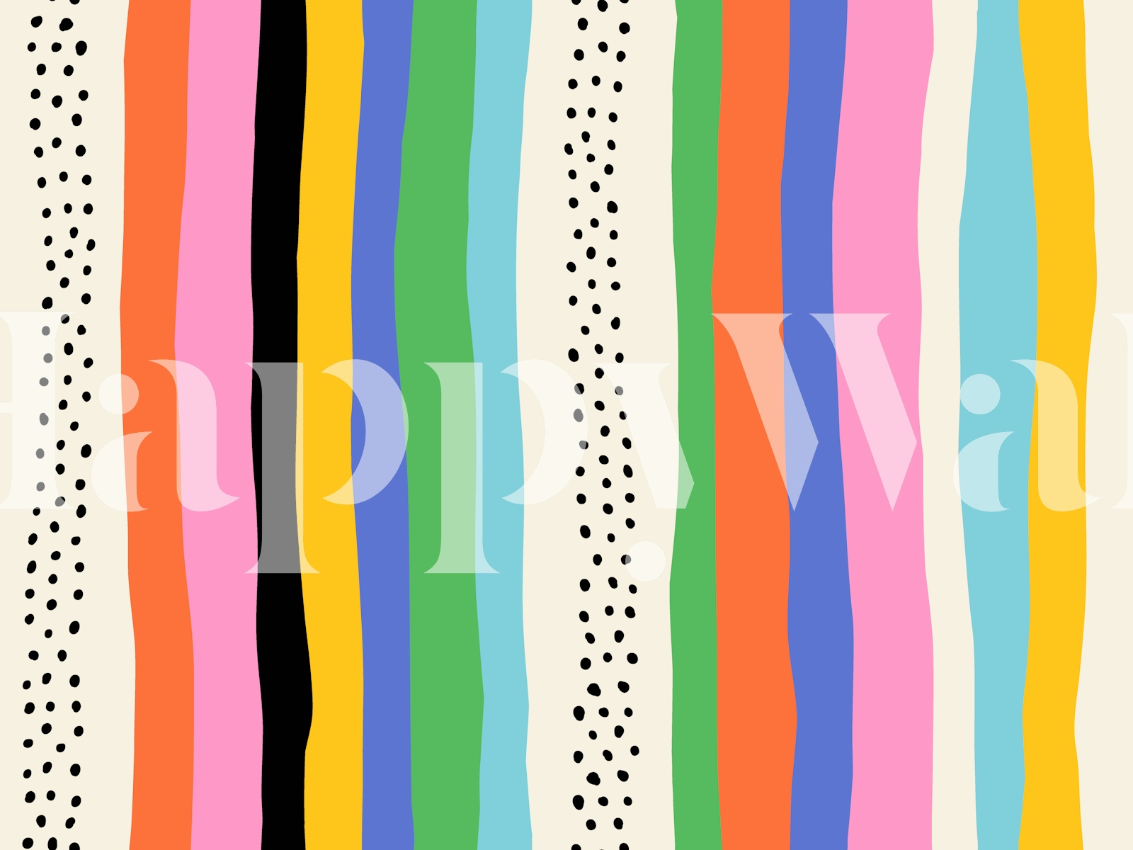 Colorful Striped Rainbow Wallpaper