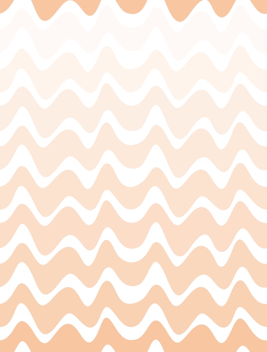 Gradient Waves - Deep Peach Wallpaper