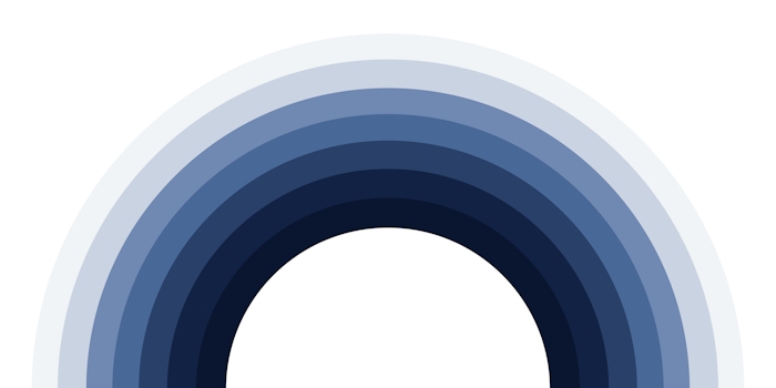 Blue Rainbow Pattern Wallpaper for Modern Decor