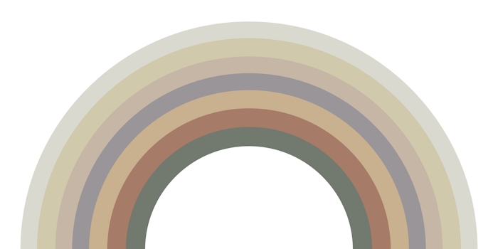 Modern Rainbow Wallpaper - HappyWall