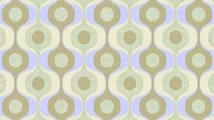 Pastel 70s Funky Geometry Wallpaper