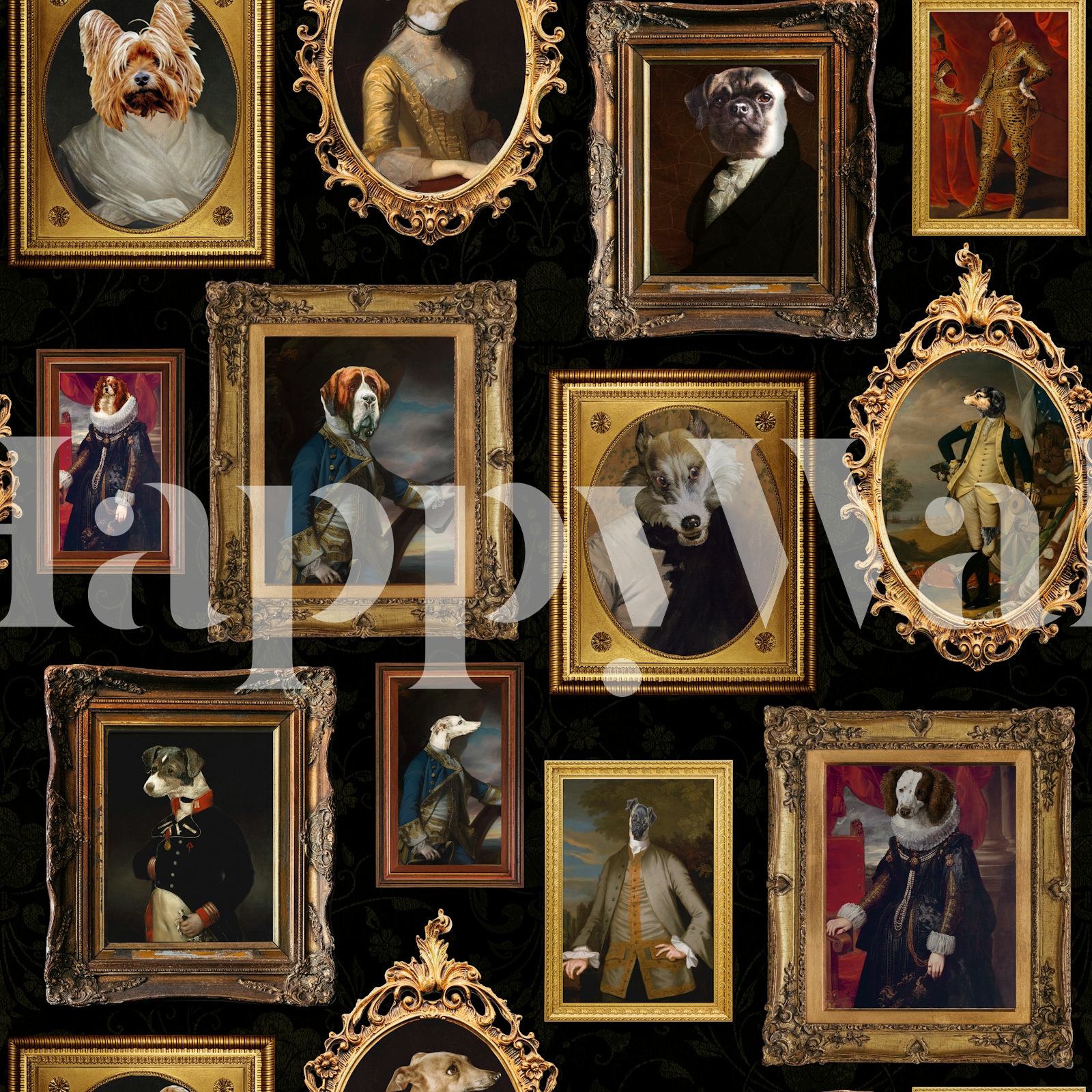 Famous Dogs Museum Wall - Happywall