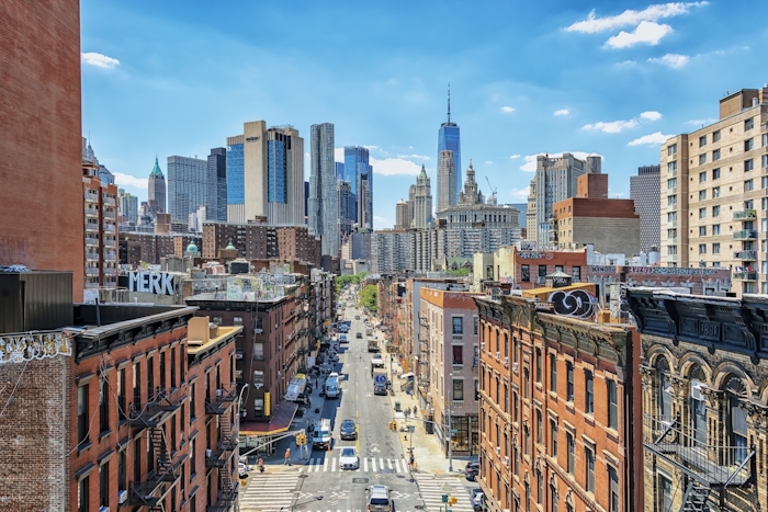 Chinatown NYC Urban Landscape Wallpaper