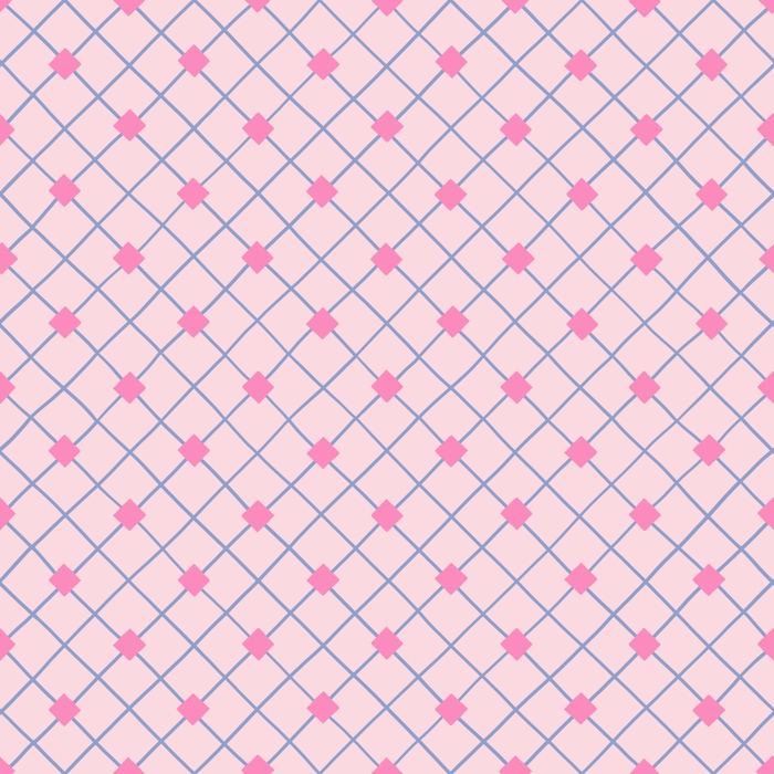 Pink Geometric Check Pattern Wallpaper
