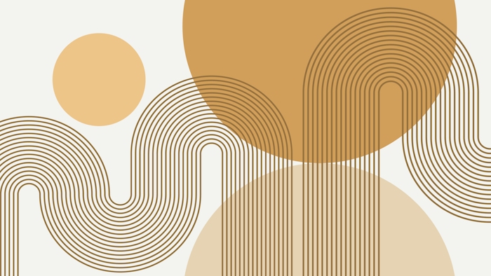 Neutral Curvy Lines Wallpaper | happywall.com