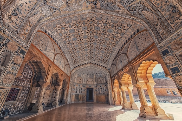 Amber Fort Architecture Wallpaper Design
