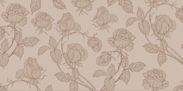Brown Floral Pattern Wallpaper for Elegant Decor
