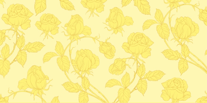 Yellow Floral Wallpaper for Bright Spaces