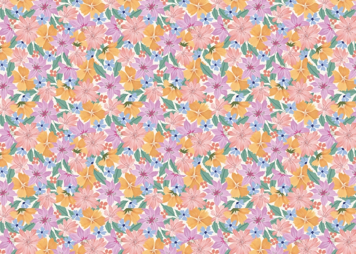 Bright Spring Floral Wallpaper | happywall.com