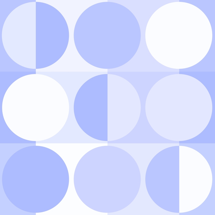 Minimal Geometric Blue Circles Wallpaper | Happywall