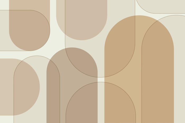 Neutral Mid Century Arch Geo Wallpaper