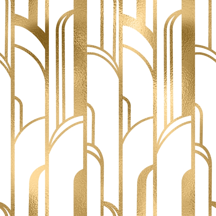 Gold Art Deco Wallpaper for Elegant Interiors