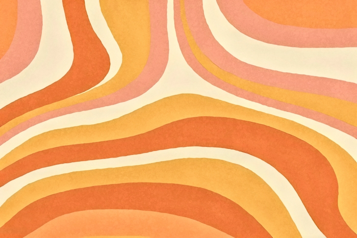 Retro Boho Color Block Wallpaper - happywall.com