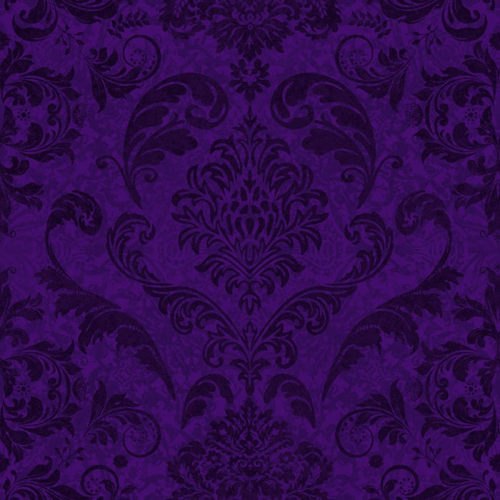 Purple Vintage Damask Wallpaper for Elegant Rooms