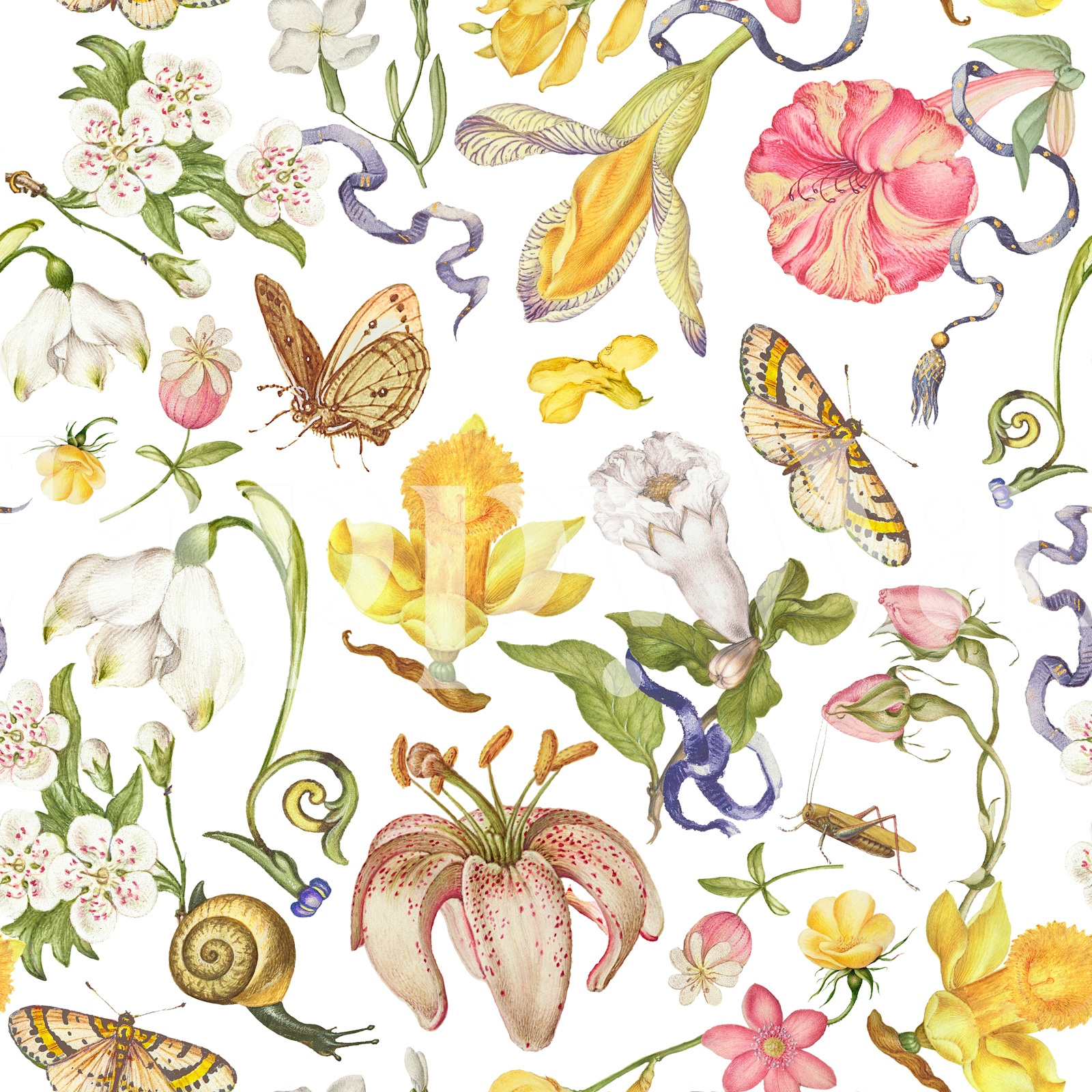 Grand Millennial Botanical Flower Garden | Happywall