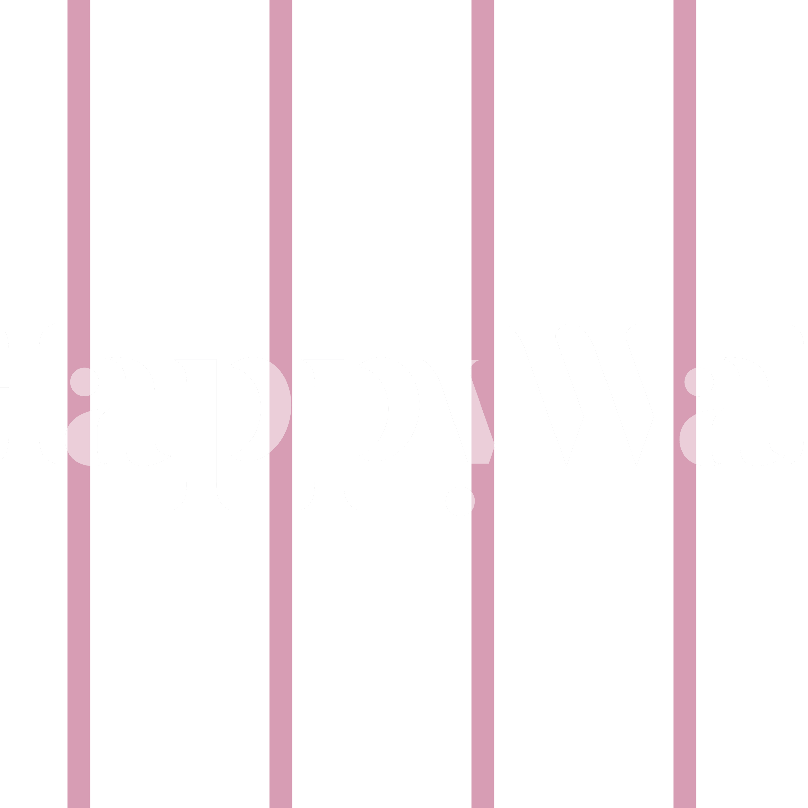 Pinstripes White Pink Stripes - Happywall