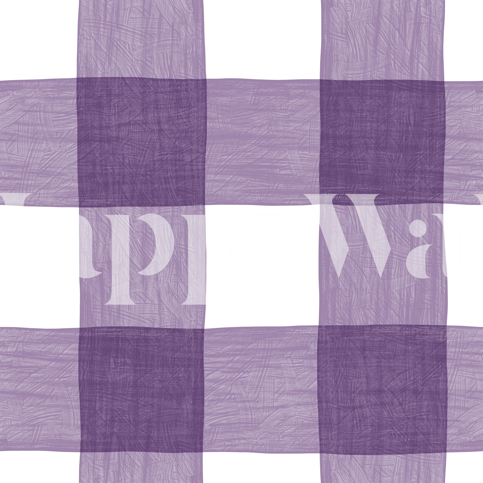 Hand Painted Gingham Wallpaper | happywall.com