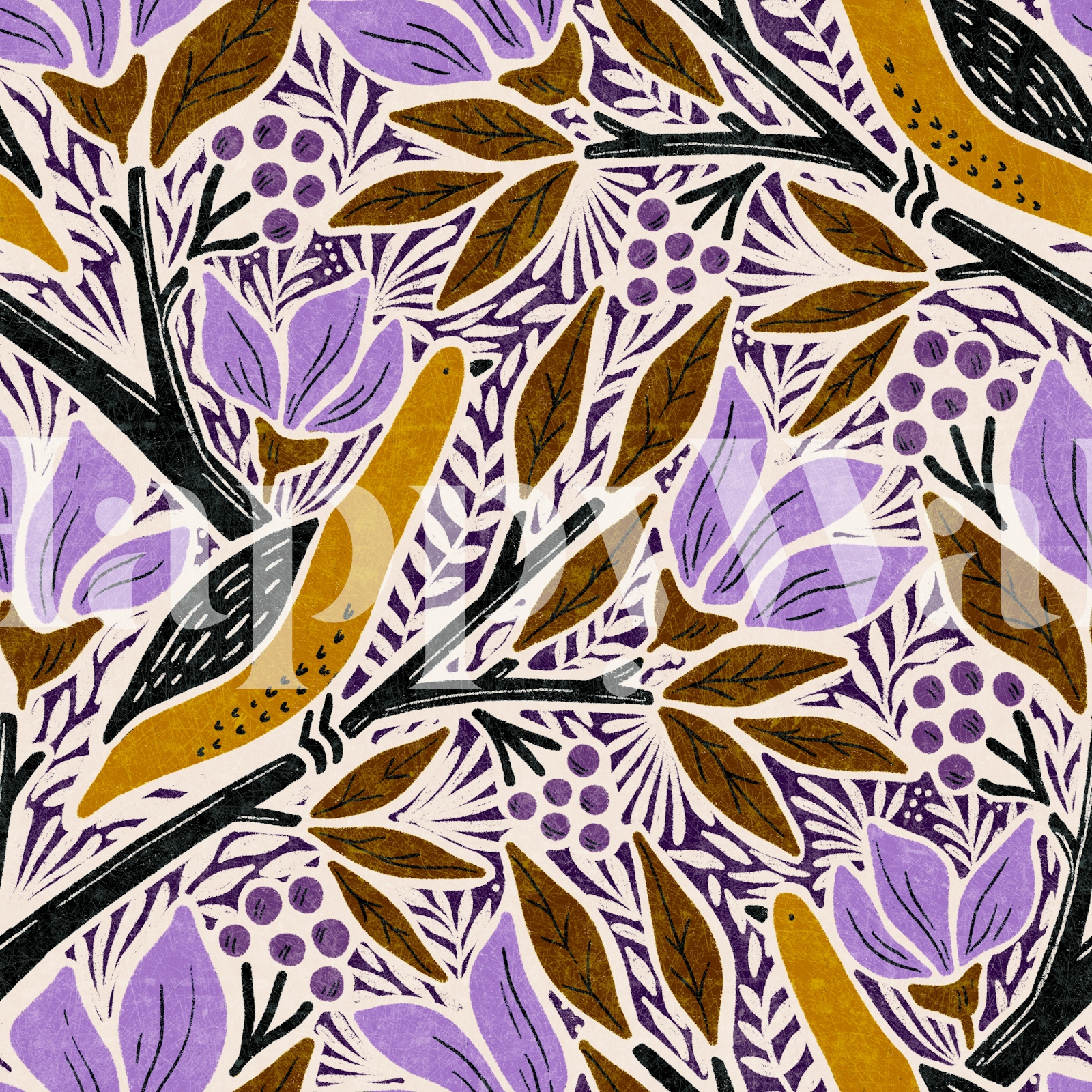 Derora (gold) Wallpaper | Happywall.com