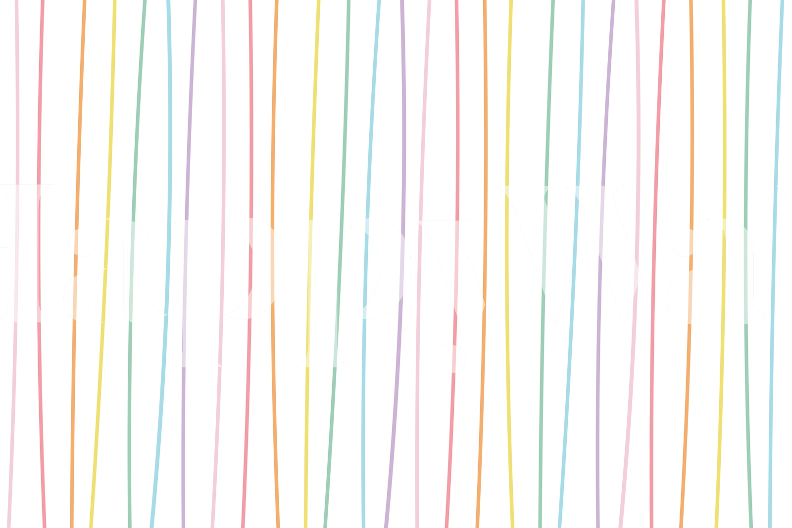 Pastel Rainbow Stripes Wallpaper | happywall.com