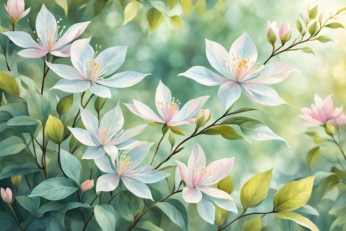 Flora Vibes Wallpaper | happywall.com