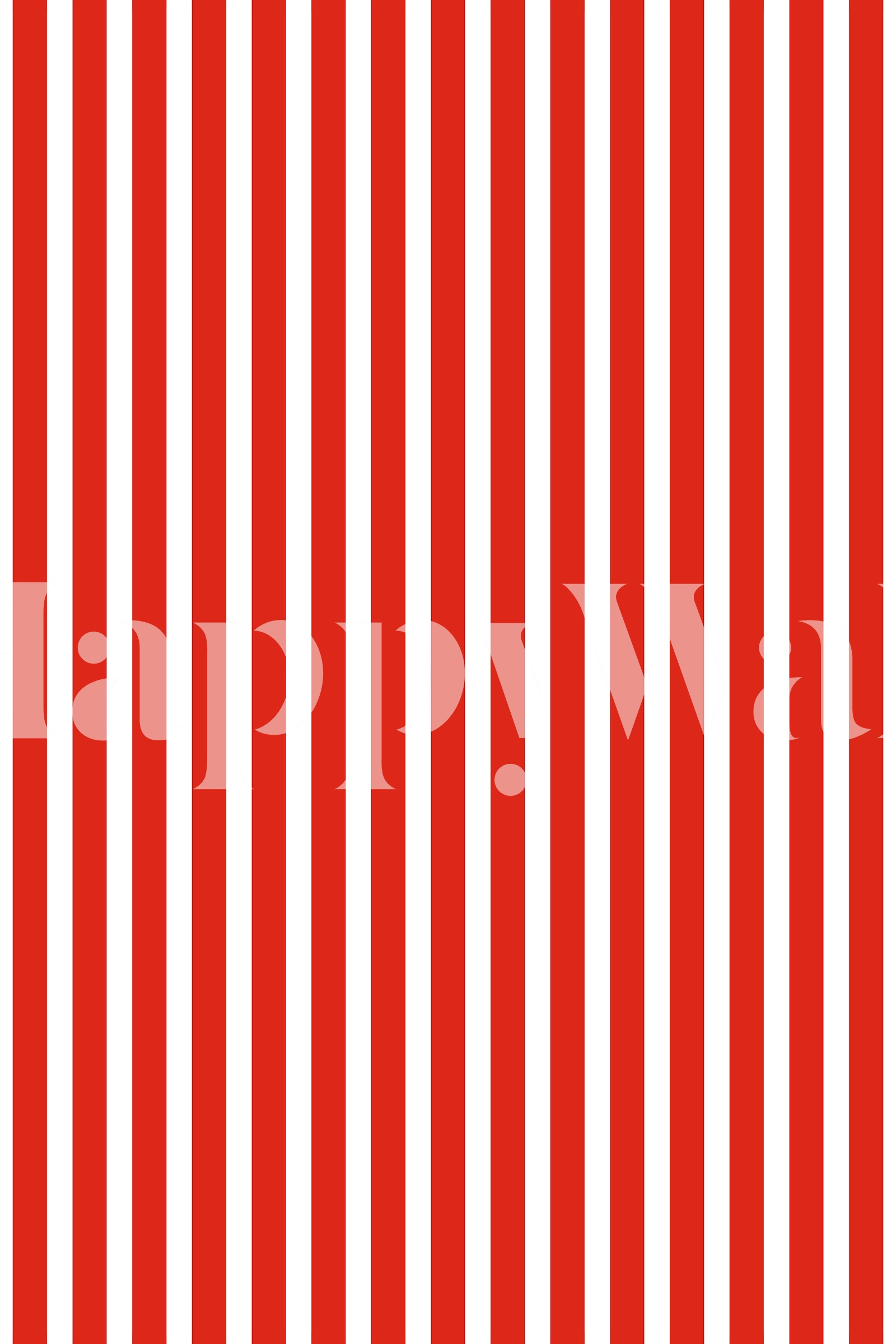 Classic Thin Stripes Red Wallpaper | Happywall