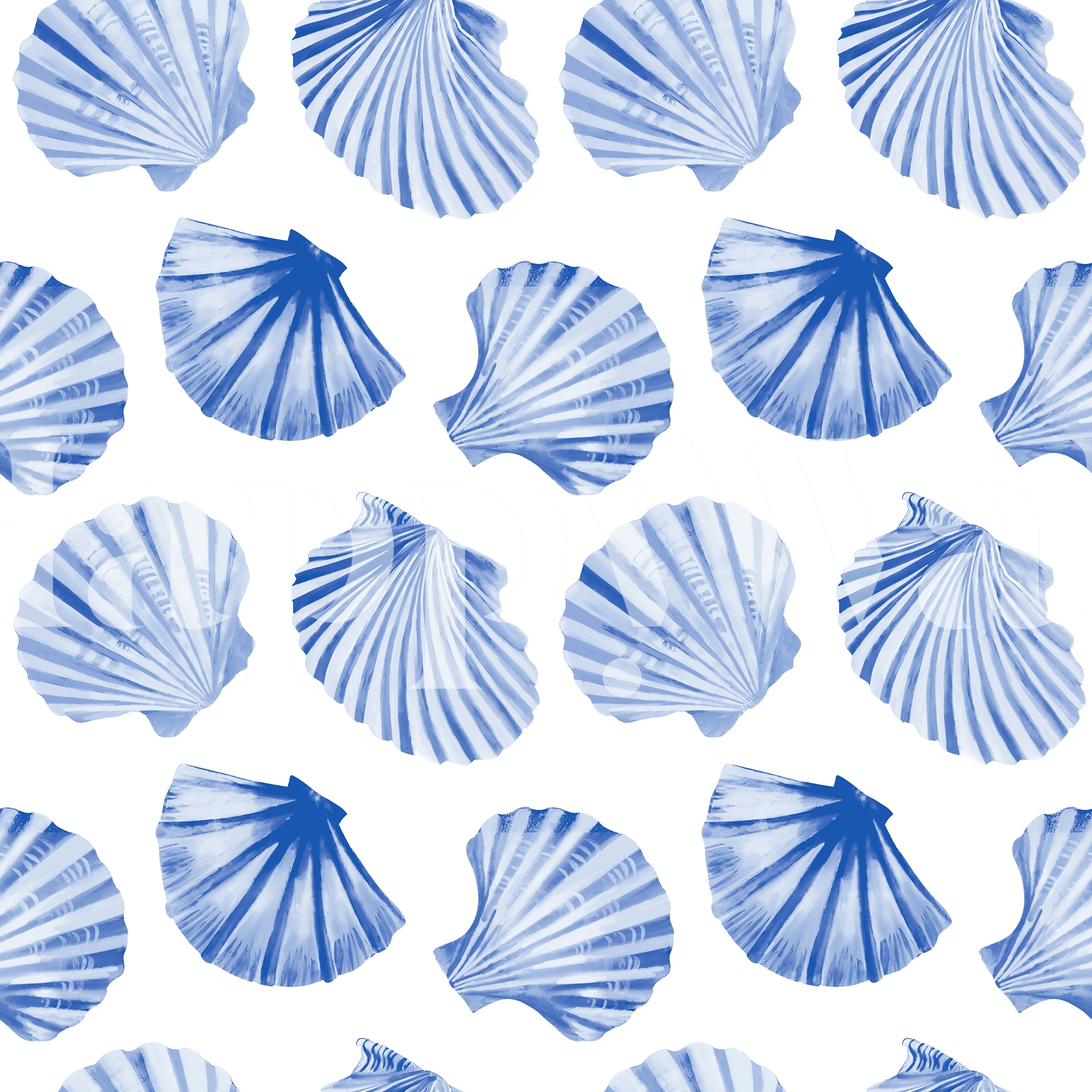 Blue Shells Wallpaper - happywall.com