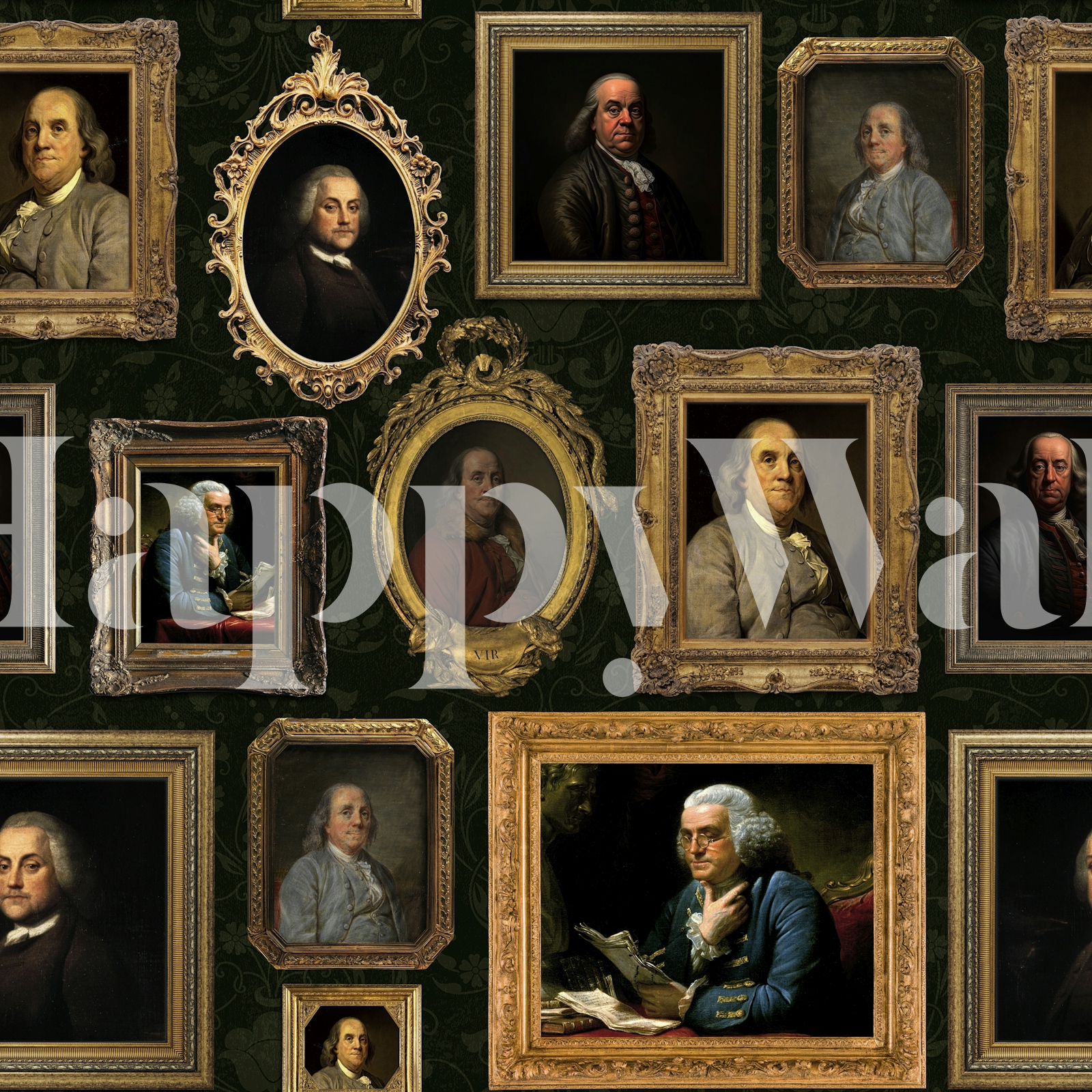 Museum Wall Benjamin Franklin Wallpaper