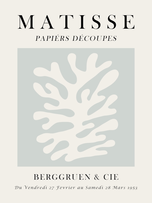 Blue Matisse Poster Wallpaper | happywall.com