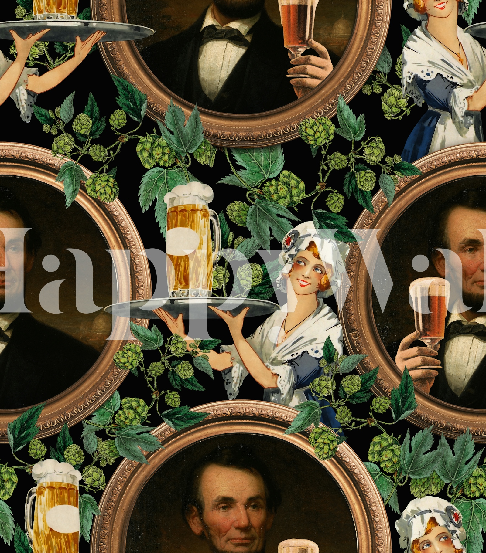 Abraham Lincoln Beer Wallpaper | Happywall.com