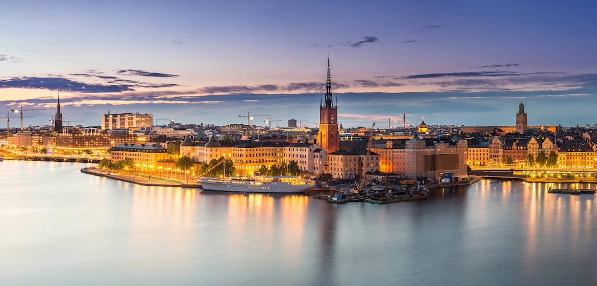 Stockholm Panoramic City Wallpaper