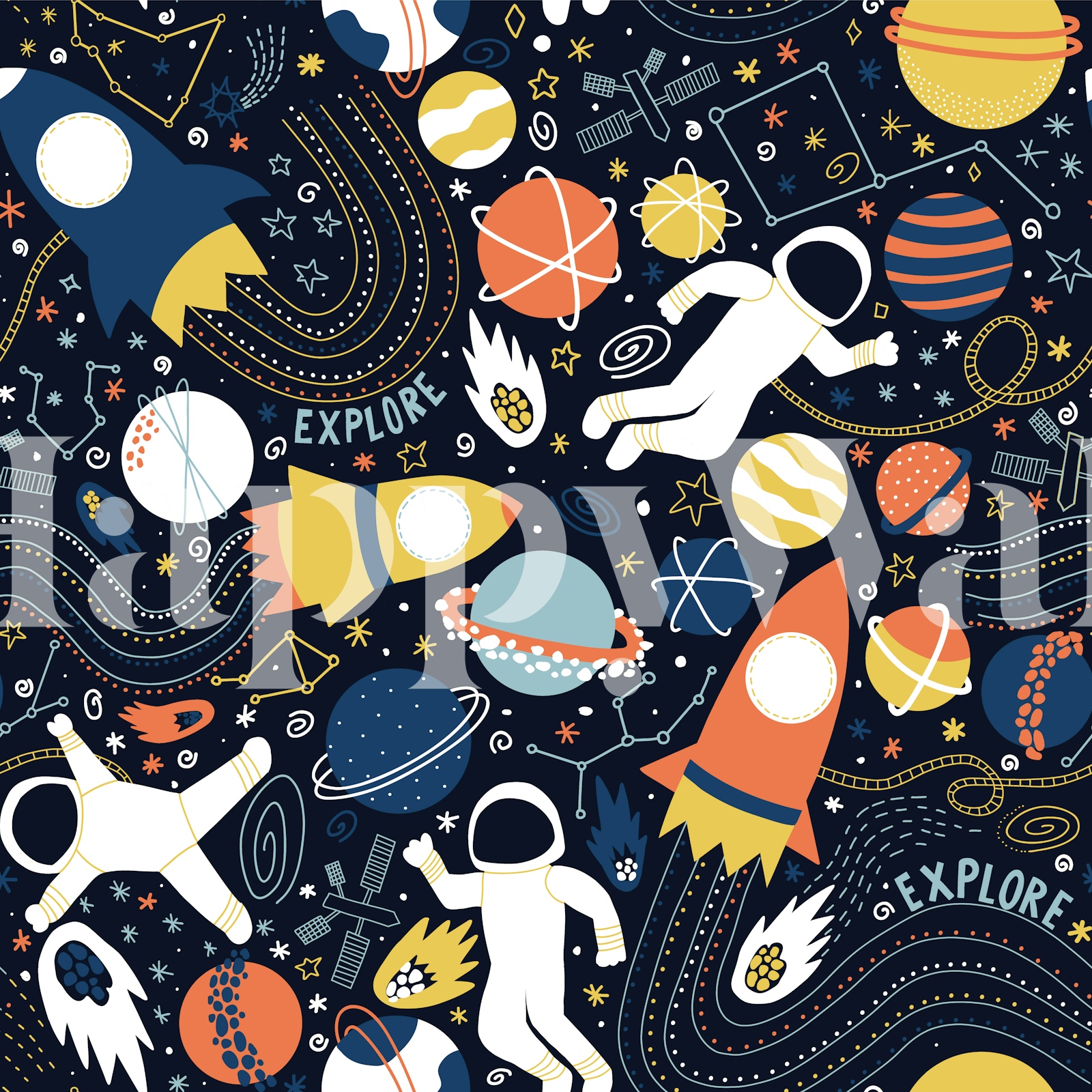 Explore Outer Space Kids Wallpaper | happywall.com