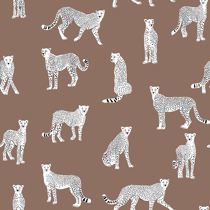 White Cheetah Wallpaper | happywall.com