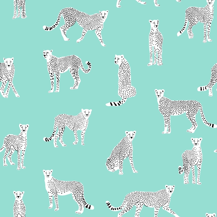 White Cheetah Wallpaper | Happywall
