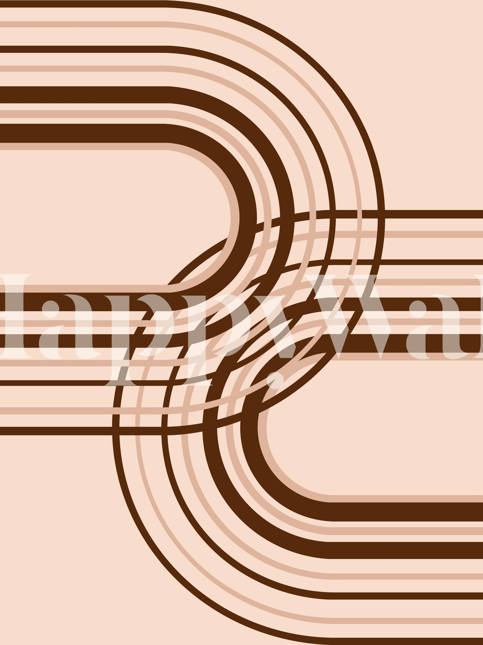 Rainbow Arch Abstract 1 Wallpaper - Buy Online | Happywall