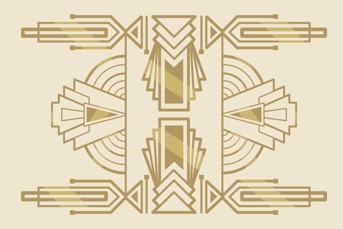 Art Deco Vintage Geometry Wallpaper | happywall.com