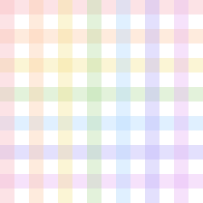 Pastel Rainbow Gingham 2 - Happywall