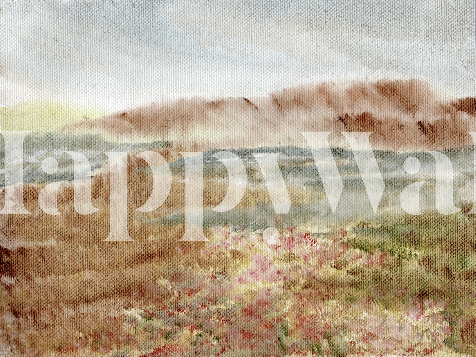 Blurry Watercolor Landscape Wallpaper