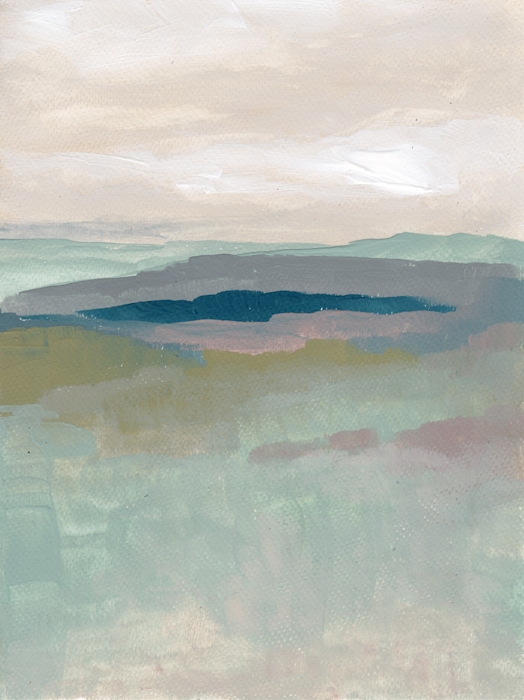 Misty Abstract Landscape Wallpaper