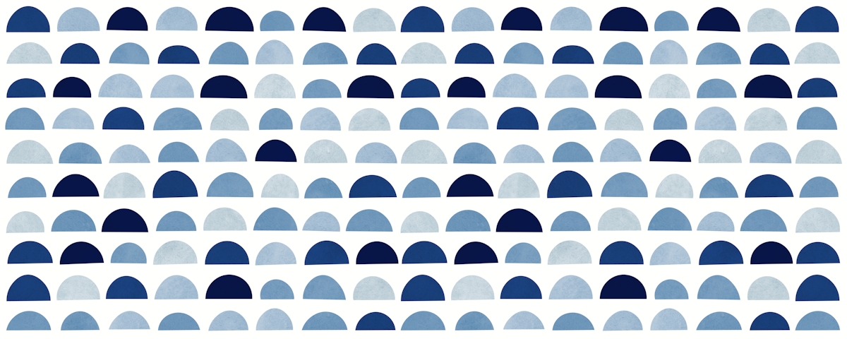 Navy Blue Geometric Circles Wallpaper